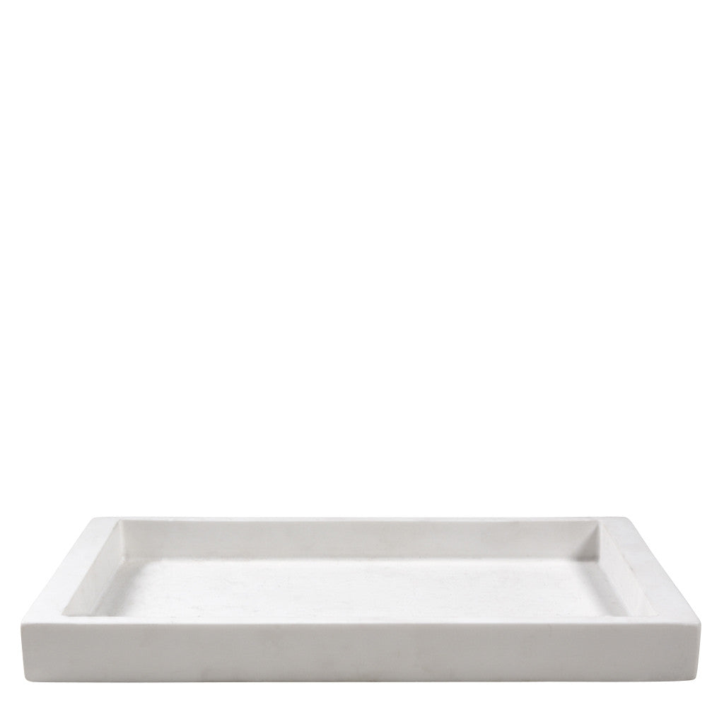 Waterworks Resin Medium Rectangular Tray in White – Waterworks ...